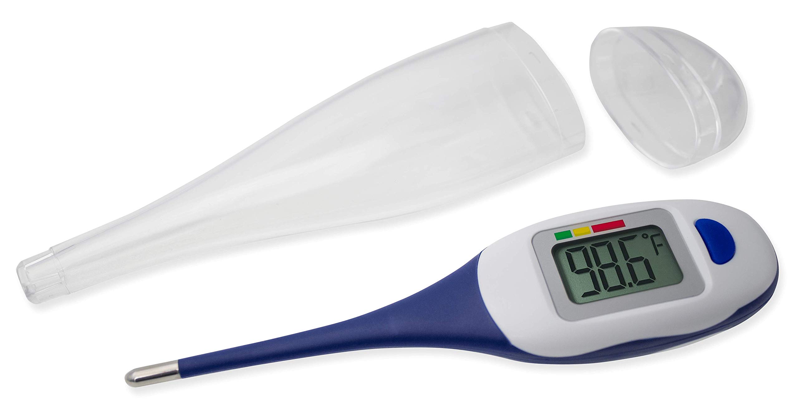 Apex Large Face LCD Fast Read Digital Thermometer for Adults and Children - Instant Read Thermometer for Fever Detection with Quick 10 Second Read Time (Packaging May Vary) (Pack of 2)