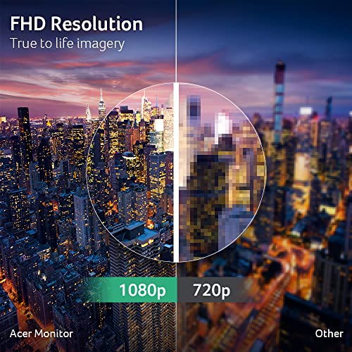 Acer KB272 Hbi 27" Full HD (1920 x 1080) Zero-Frame Gaming Office Monitor | AMD FreeSync Technology | 100Hz | 1ms (VRB) | Low Blue Light | Tilt | HDMI & VGA Ports,Black