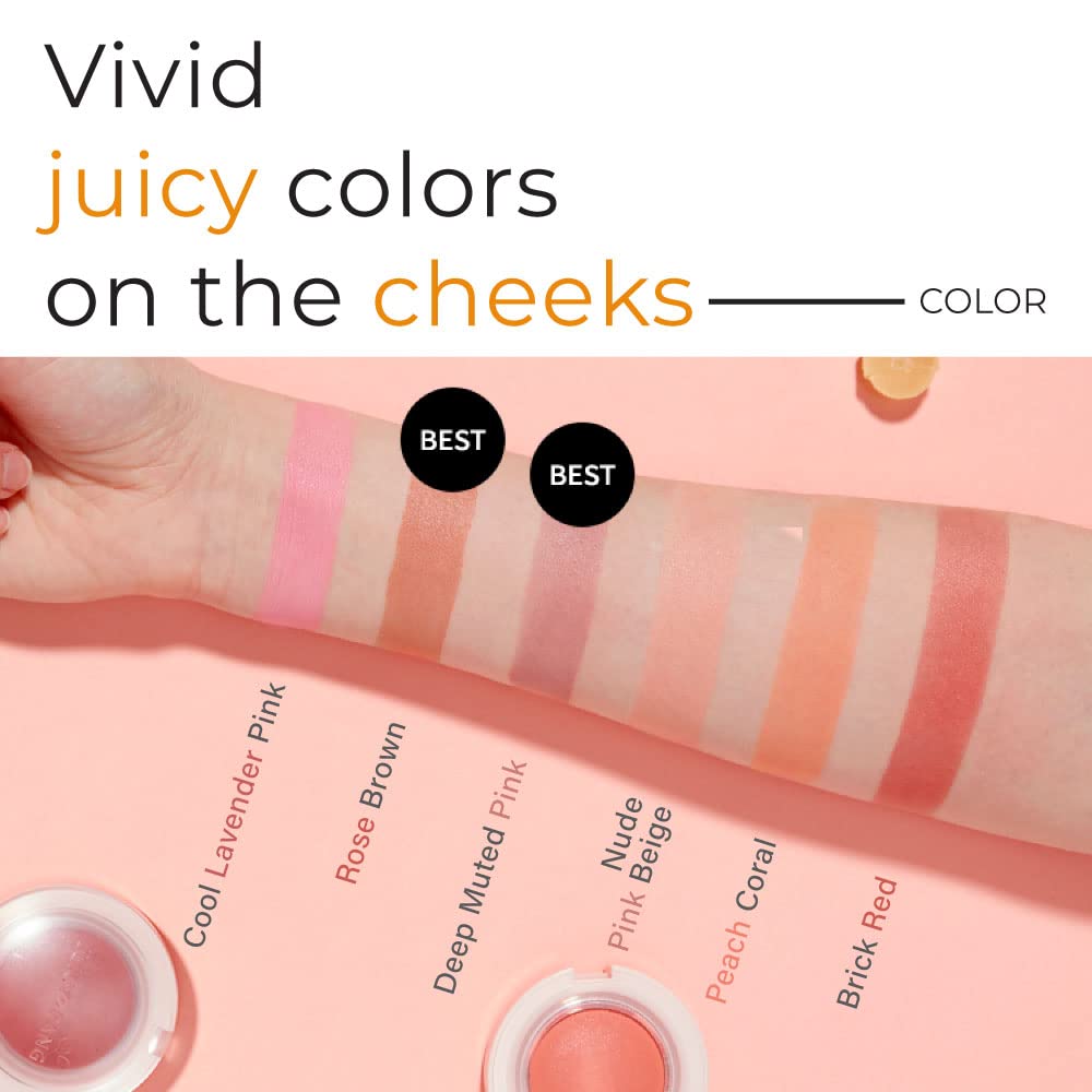 A'PIEU JUICY-PANG JELLY BLUSHER (PK01) Velvety finish - Easy blending blusher - delicate look - K-beauty