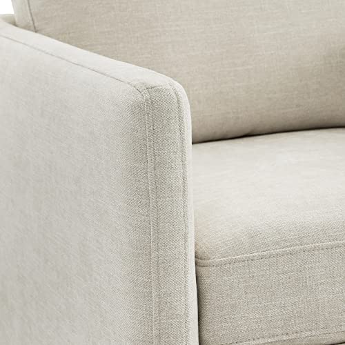 CHITA Swivel Accent Chair, Mid Century Modern Arm Chair for Living Room and Bedroom, White
