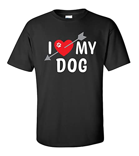 Apparelyn Cute Heart My Dog & Human - Matching Pet and Owner Shirt Set
