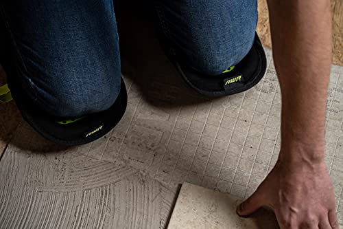 AWP Gel Pro Flooring Knee Pads | Gel/foam padding provides all-day comfort, black,grey,green