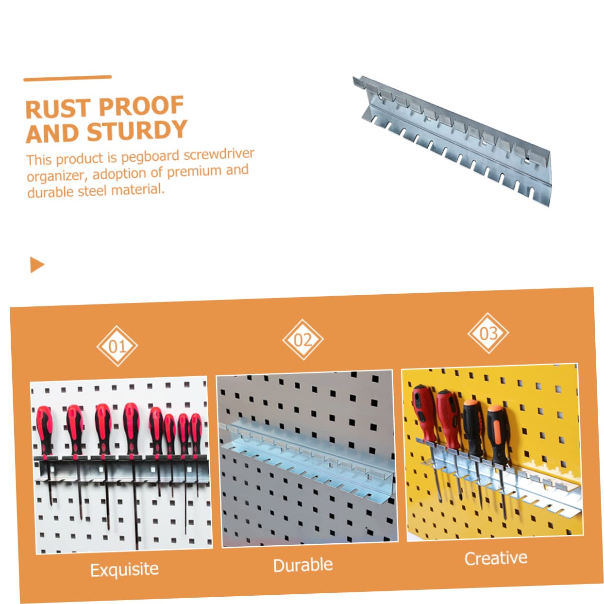 3pcs Pegboard Screwdriver Holder Screwdriver Rack Tool Holder Screwdriver Storage Rack Pegboard Hooks Pliers Organizer Pegboard Screwdriver Organizer Tool Storage Rack