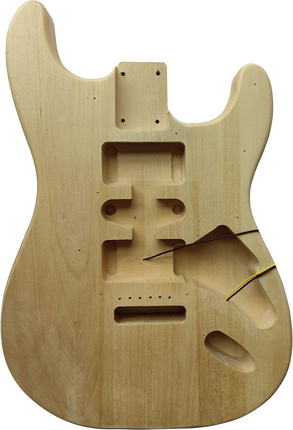 DIY Electric Guitar Kits Strat Style Beginner Kits 6 String Right Handed with Basswood Body Maple Neck Rosewood Fingerboard Chrome Hardware Build Your Own Guitar.