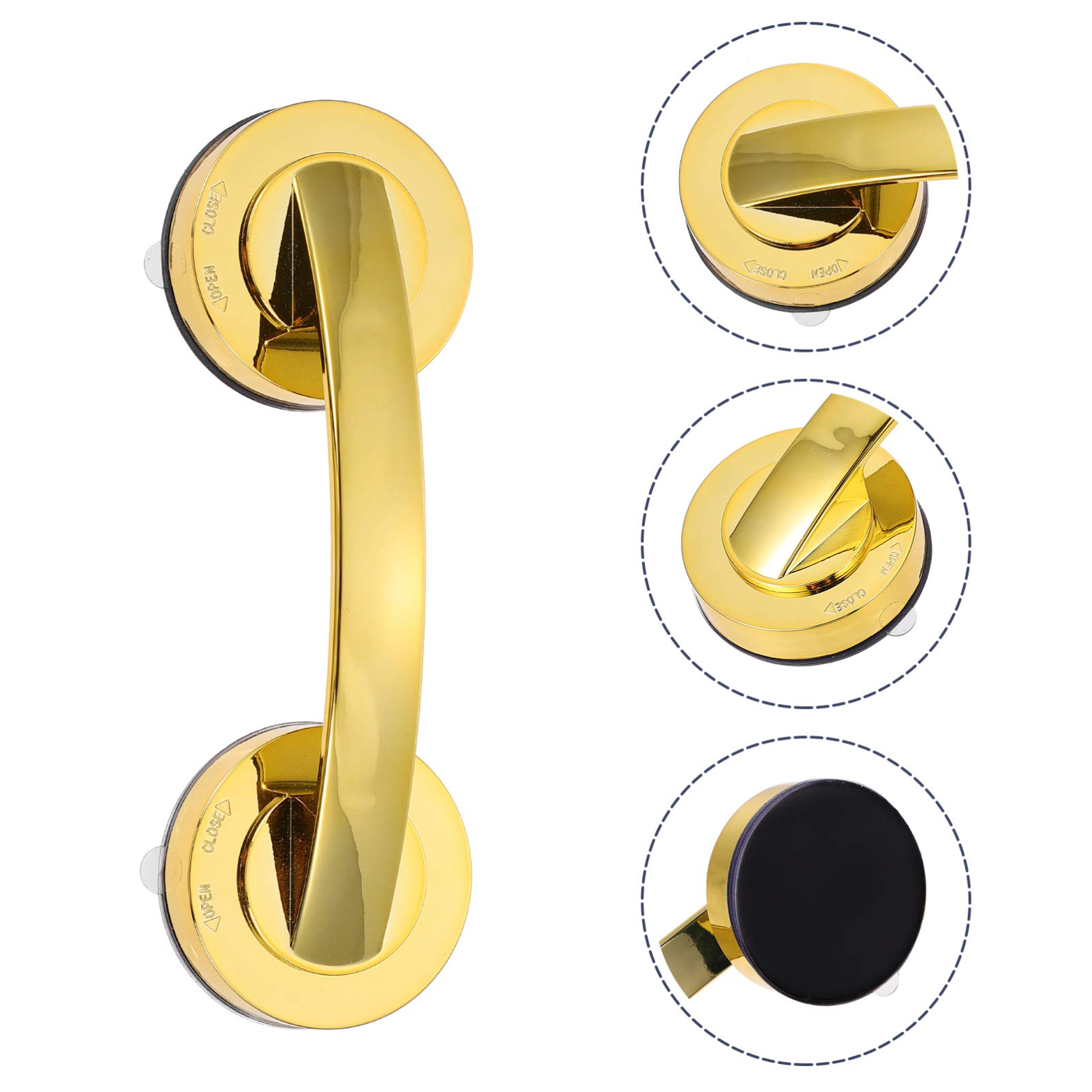 Cabilock 1pc Suction Handrail Bathroom Handrail Shower Bars Handicap Grab Bars Bathtub Safety Rail Kitchen Hand Rest The Injury Safety Handle Plastic Elder Advanced Door Handle