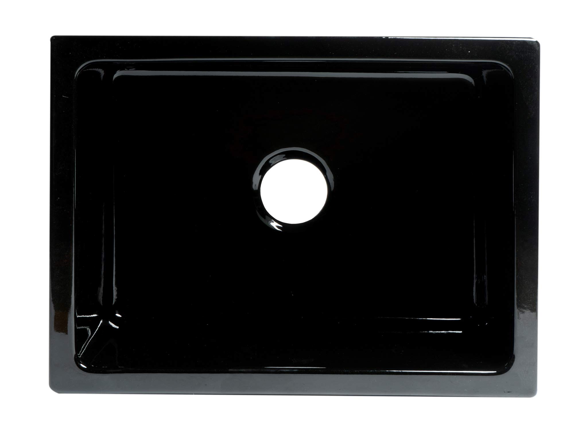 ALFI brand AB2418HS-BG Kitchen Sink, Black Gloss