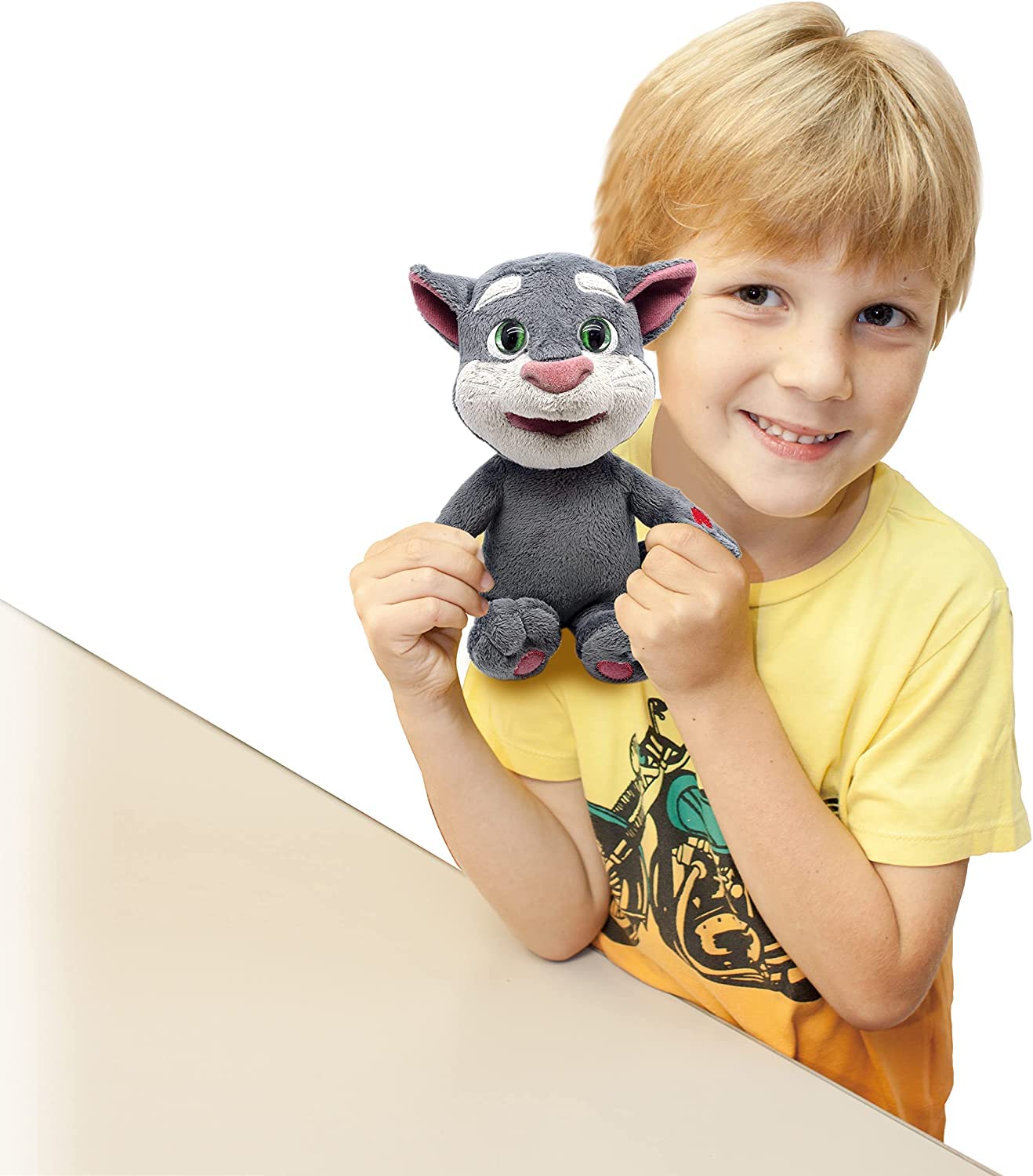 Official Talking Tom & Friends 10 Inch Tom Plush Toy with Interactive Talkback & App Sounds Features | an Original, Fun & Educational Cuddle Toy for Baby & Kids