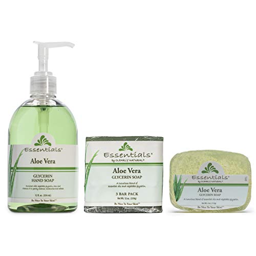 Clearly Natural Glycerine Bar Soap, Aloe Vera, 12 oz, 3 Count