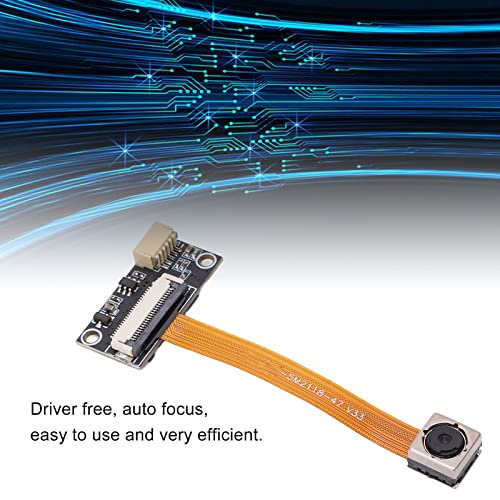 5MP Camera Module, Compact Size Lightweightauto Focusing Driver Free 76° Field of View OV5647 Chip Board, USB2.0 Camera, Video Webcam with Microphone