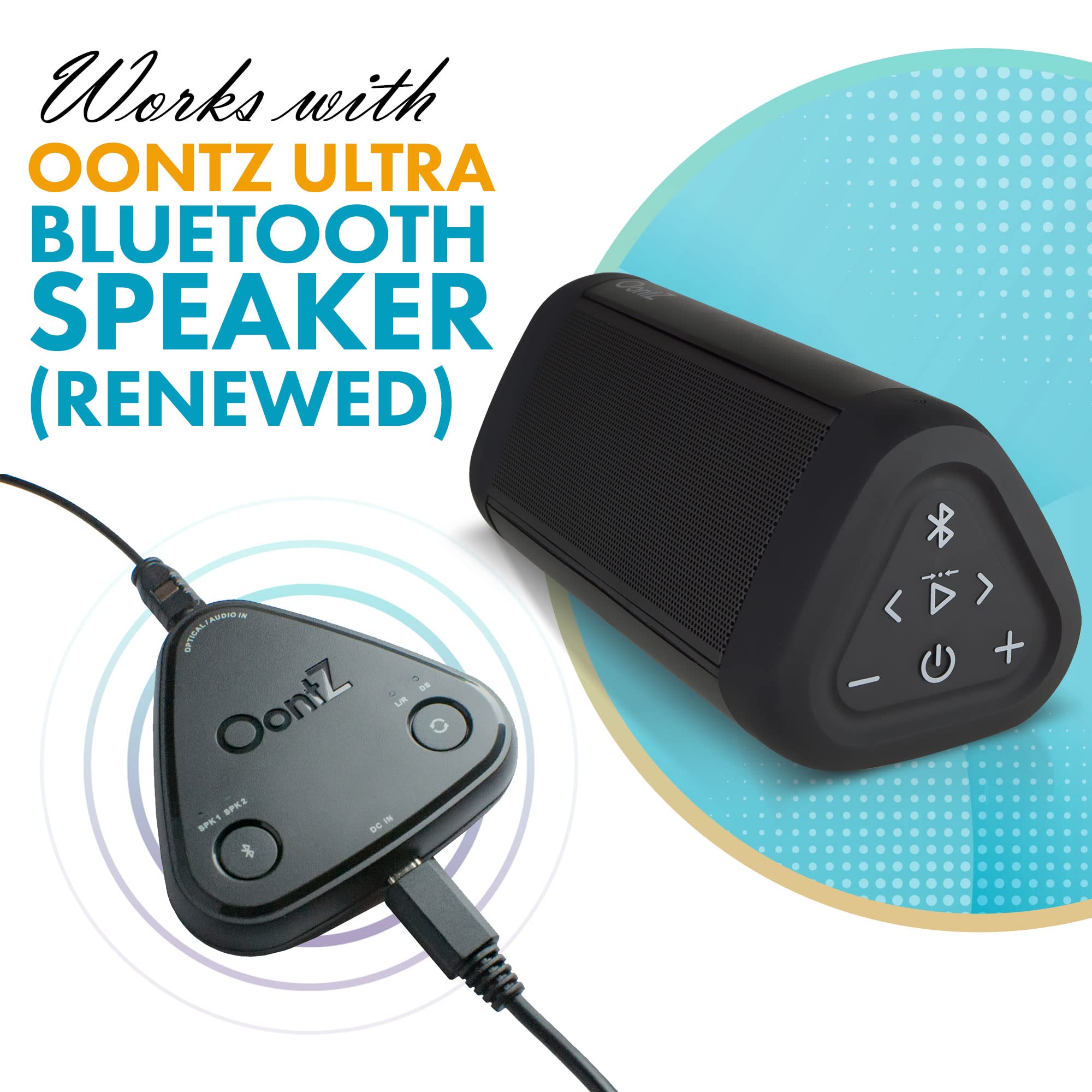 OontZ Bluetooth Adapter for 3 ULTRA 3rd Gen Bluetooth Speakers