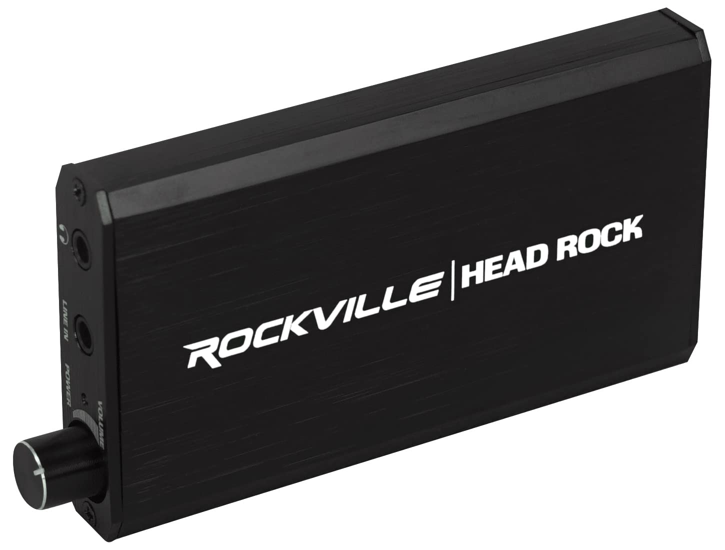 Rockville HeadRock Battery Powered Rechargeable Personal Headphone Amplifier Amp, Black