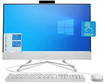 HP 23.8" Touchscreen IPS FHD WLED backlit All-in-One Desktop, AMD Ryzen 3 3250U, 8GB DDR4, 1TB 7200RPM HDD + 256GB PCIe NVMe SSD, Optical Drives, WiFi, Bluetooth, Camera, Media Card Reader, Windows 10