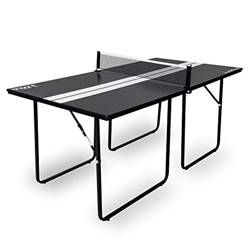 JOOLA Midsize Compact Table Tennis Table Great for Small Spaces and Apartments β Multi-Use Free Standing Table - Compact Storage Fits in Most Closets - Net Set Included - No Assembly Required