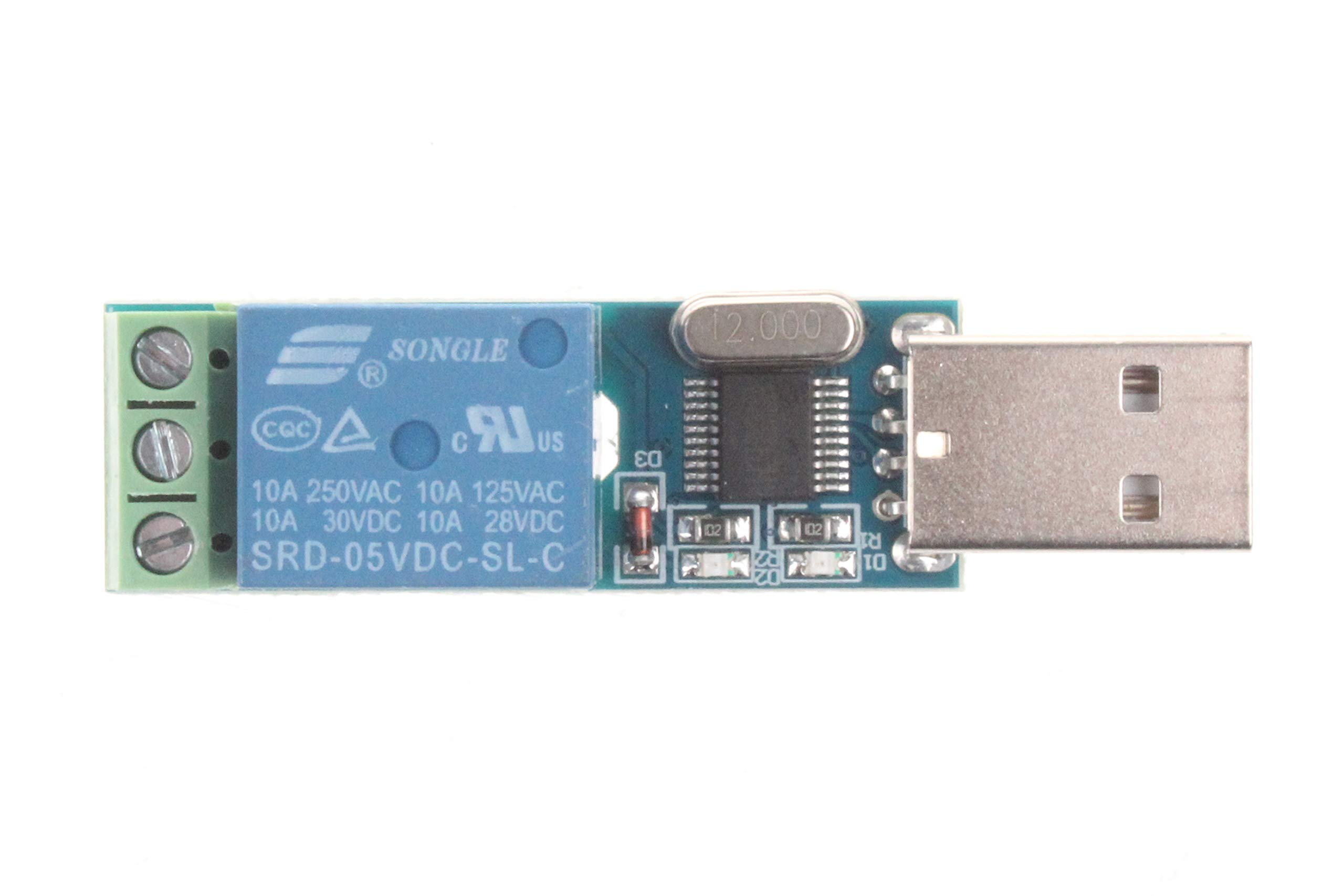 NOYITO 1-Channel USB Relay Module USB Intelligent Control Switch USB Switch (1-Channel USB)