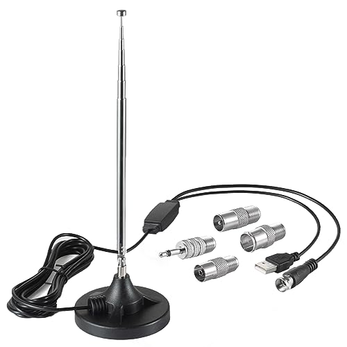 Amplified FM Radio Strong Magnetic Base Telecopic Antenna for Yamaha Pioneer Marantz Sherwood Bose Wave Music System FM Radio Bluetooth Home Stereo Receiver AV Audio Video Home Theater Tuner,Eifagur
