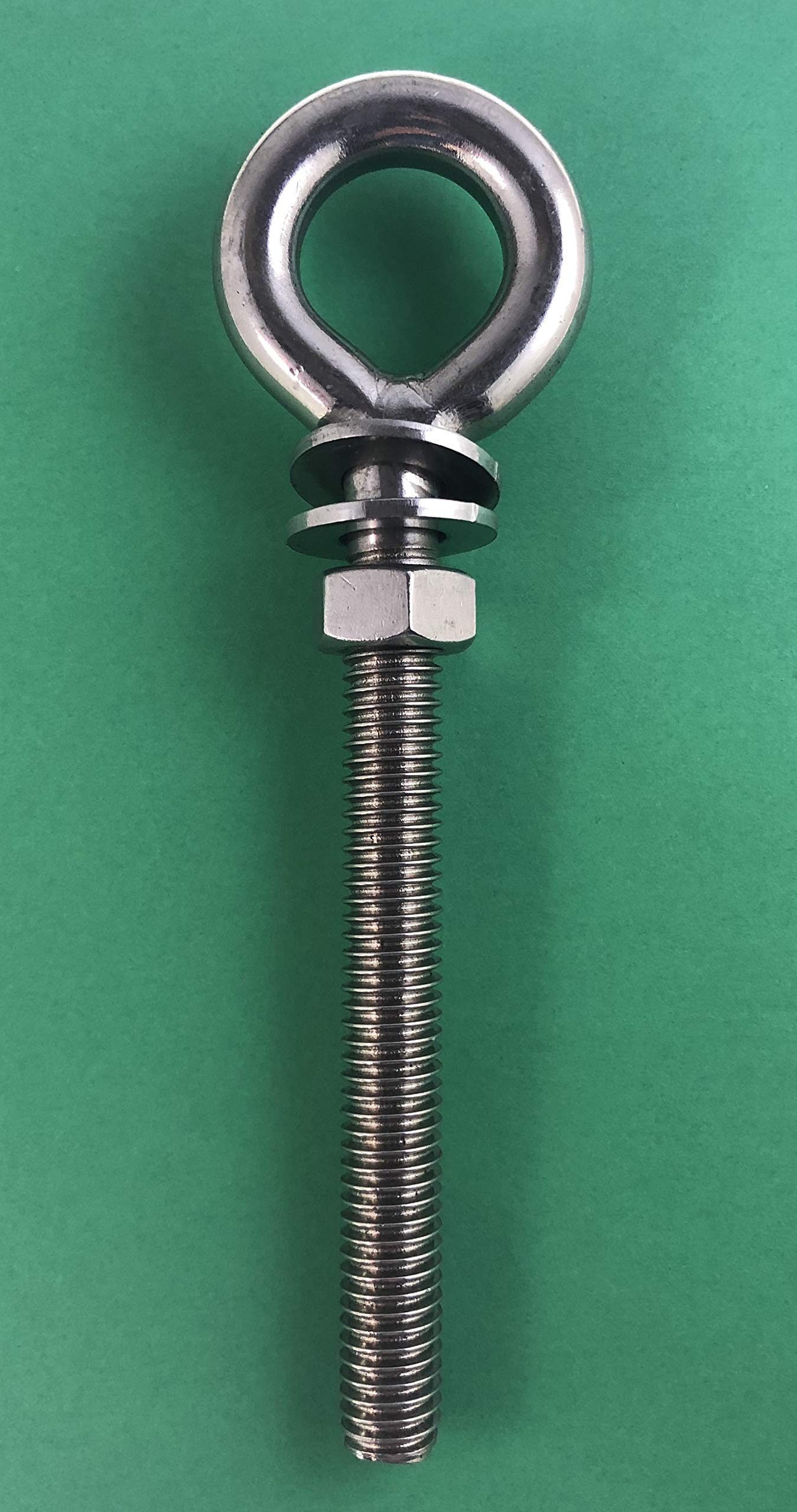 US STAINLESS Stainless Steel 316 1/2" Whitworth Eye Bolt 1/2" x 4 3/4" (12mm x 120mm) Marine Grade