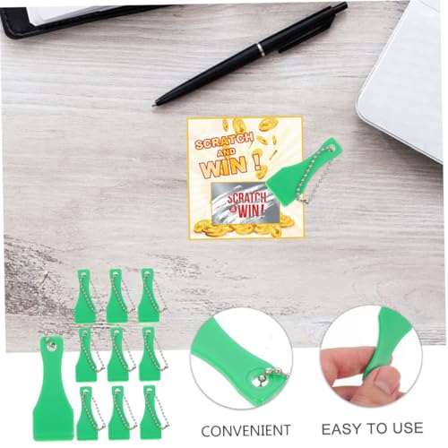 Abaodam 20 Pcs Handy Ticket Scratcher Tool Convenient Plastic Scraper for Labels and Stickers Multi-Purpose Scraper Scraper
