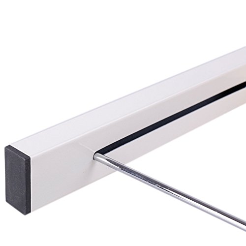 Kerocy Stainless Steel Wall Mounted Indoor Adjustable Clothes Hanger Magic Foldable Drying Racks