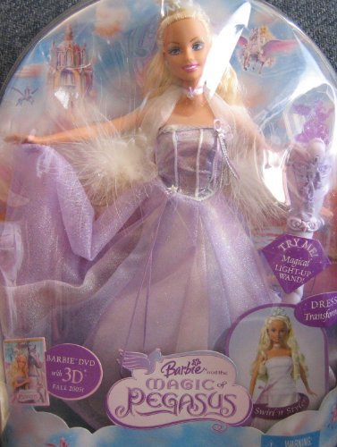 Barbie The Magic of Pegasus as Princess Annika Doll w Light UP Wand (2005)