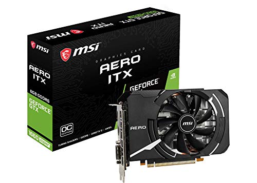 MSI Gaming GeForce GTX 1660 Super 192-bit HDMI/DP 6GB GDRR6 HDCP Support DirectX 12 Single Fan VR Ready OC ITX Graphics Card (GTX 1660 Super AERO ITX OC)