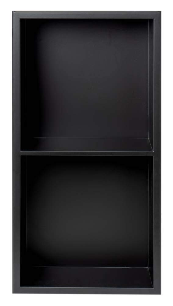 ALFI brand ABNC1224-BLA Shower Niche, Black Matte
