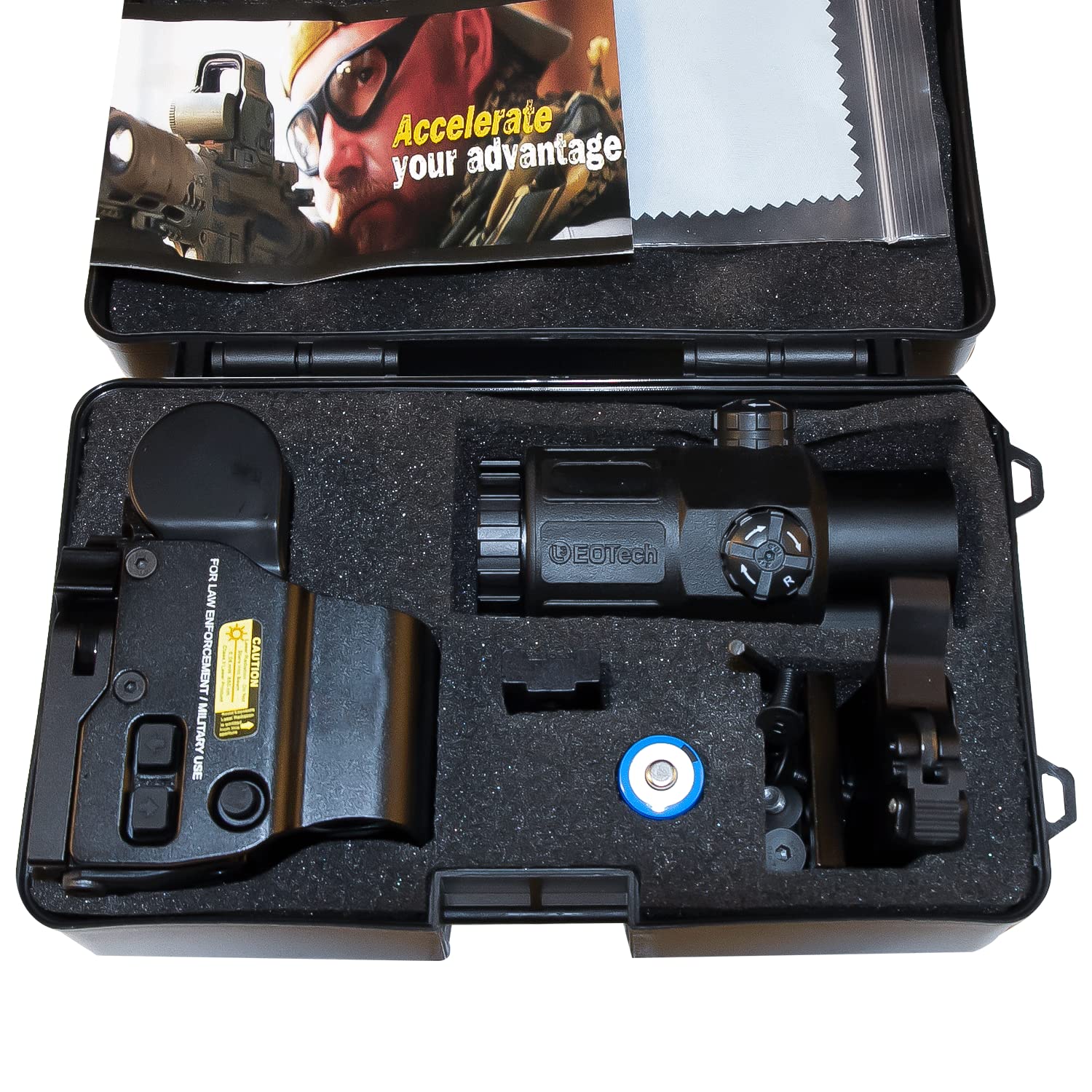 558 Quick Release Red/Green Dot Holographic Sight Scope and G33 Glass with Switch Side Quick Detachable