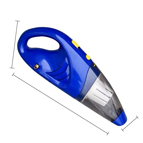 Car Vacuum Cleaner 2 in 1 Handheld Vacuums for Quick Car Cleaning , High Power Strong Suction,Wet and Dry Use with 9.85FT(3M) Power Cord with Cigarette Lighter Plug, Deep Cleaning Kit of Car Interior.