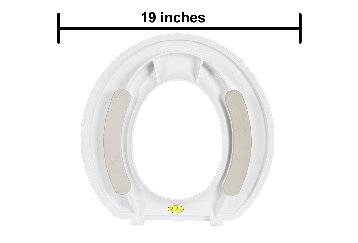 Big John Products 2445646-1W Closed Front with Cover Oversize Toilet Seat, White
