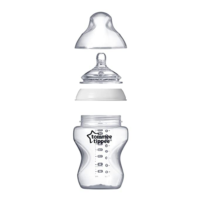 Bundle of Tommee Tippee Closer to Nature Fast Flow Baby Bottle Nipples, 6+ Months 2pk + Tommee Tippee Closer to Nature Added Cereal Flow Baby Bottle Nipples โ 2pk