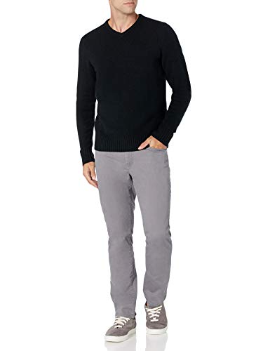 Amazon Essentials Men's Long-Sleeve Soft Touch V-Neck Sweater, Black, X-Large