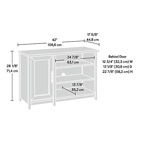 Sauder Coral Cape TV Stand with Storage, L: 41.97" x W: 17.64" x H: 28.11", Sindoori Mango Finish