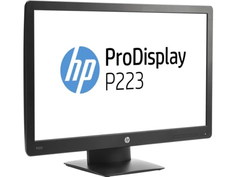 HP ProDisplay P223 21.5-inch Monitor X7R61A8, Black
