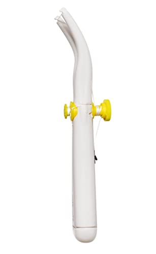 BETWEETH Dental Floss Holder, Interdental Flosser, Reusable Handle, Tension Adjustable with Preloaded Floss 27 yd / 25 m Refillable