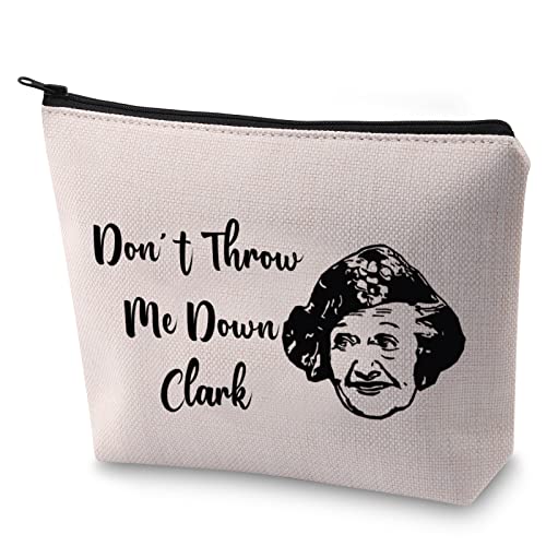 BLUPARK Christmas Vacation Gift Don't Throw Me Down Clark Makeup Bag National Lampoons Aunt Gift (Don't Throw Me Down)