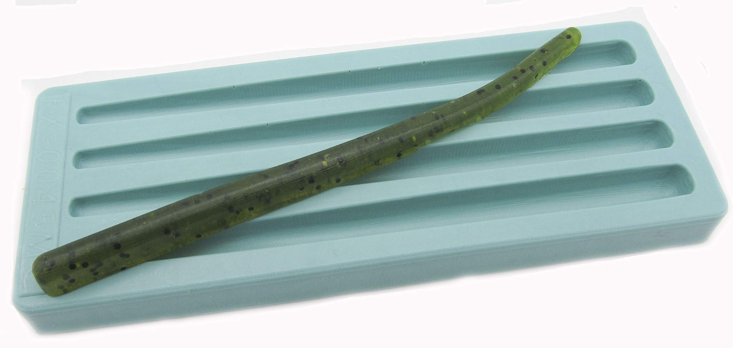 4-1/2" Finesse Worm Lure Making Starter Kit - Bass Rubber Worm - Fisherman Gift - Fusion X Fishing 0045MC Shaky SX