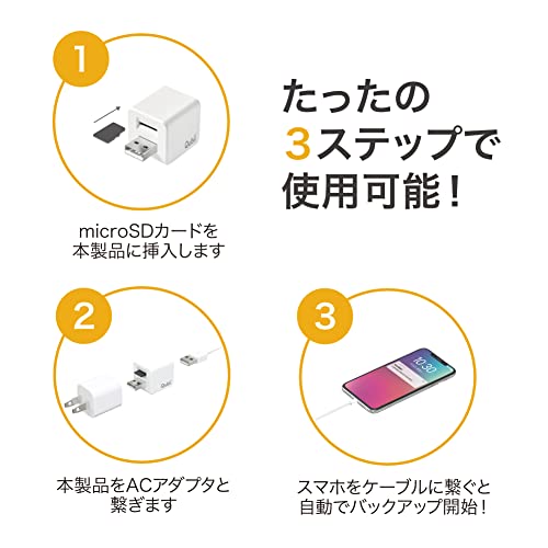 Qubii Photo Storage Device , Auto Backup Photos & Videos, Photo Stick for iPhone [128GB - Pink]