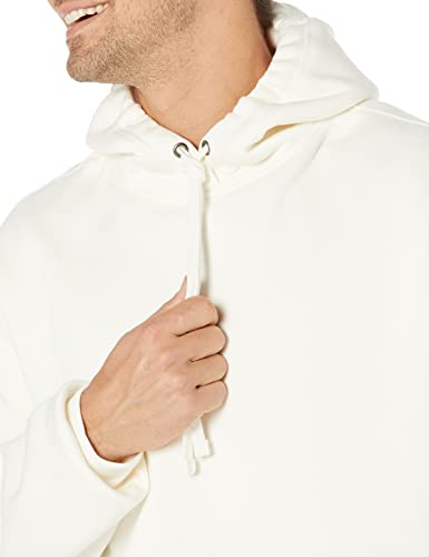 Amazon Essentials Men's Oversized-Fit Hoodie (Available in Big & Tall), Eggshell White, X-Large