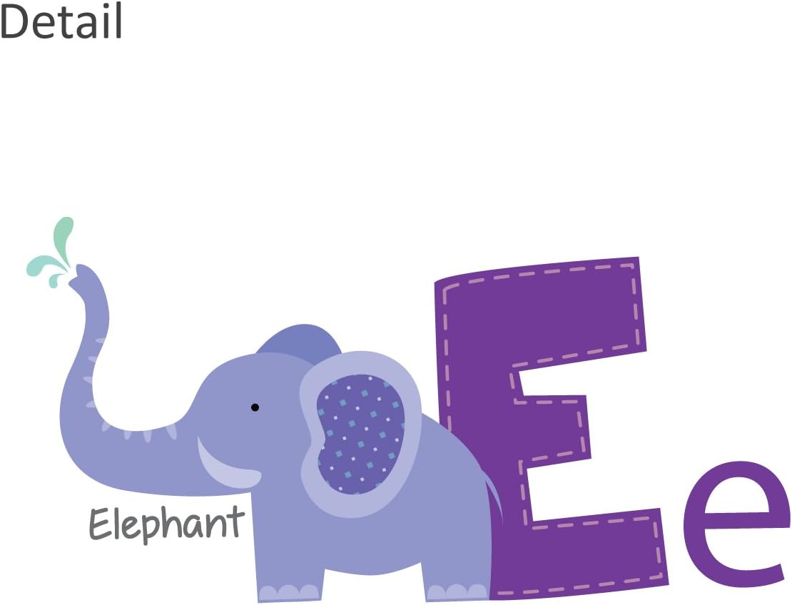DECOWALL DS-8002 Animal Alphabet Kids Wall Stickers Wall Decals Peel and Stick Removable Wall Stickers for Kids Nursery Bedroom Living Room (Small) Decor
