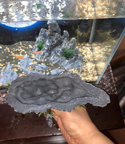 AWXZOM “Soul Valley” Aquarium Ornaments 2~5 Gallon Aquarium Decoration Model Kits, Include 7 pcs Resin Imitation Stone