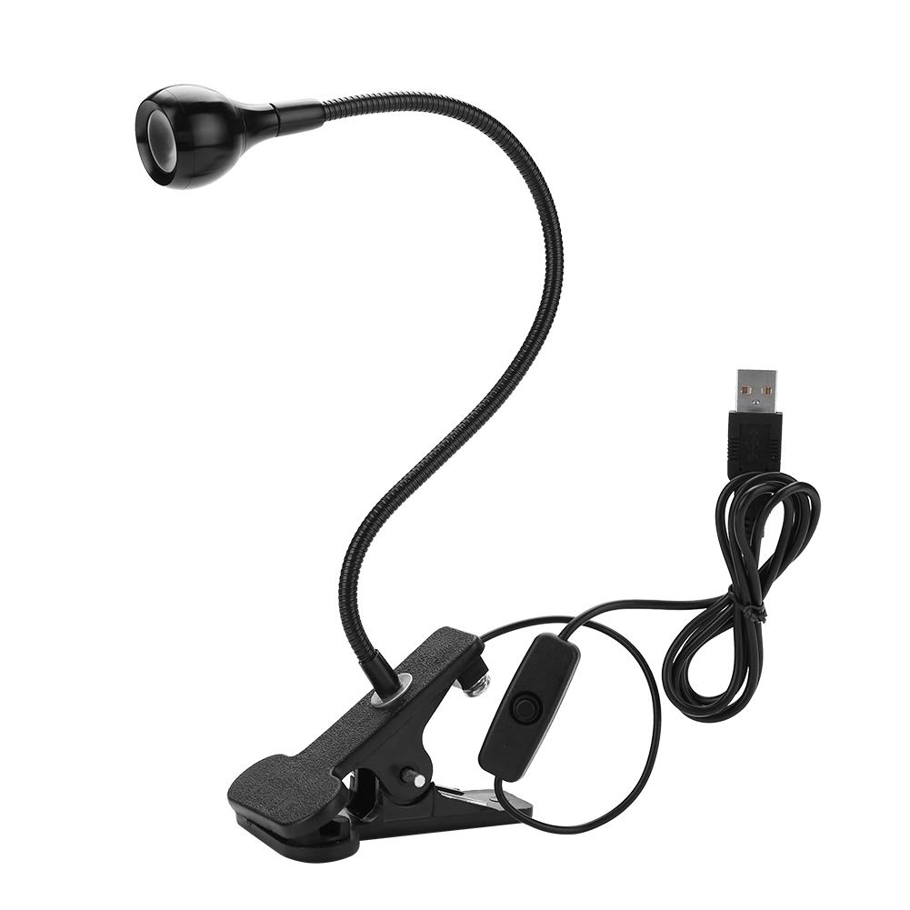 Zopsc USB 3W LED Phone Glue Curing Lamp,Portable Clamp Flexible 360 ° Desk Lamps,395 Wavelength,Plug and Play,for Repairing Phones,Fluorescent Agent Detection,Fluorescent Banknote