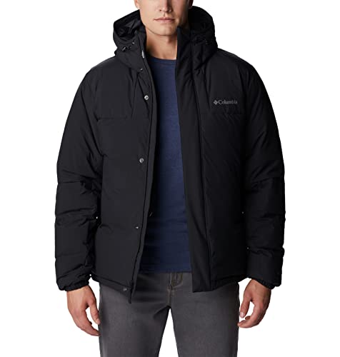 Columbia Men's Aldercrest Down Hooded Jacket, Black, X-Large