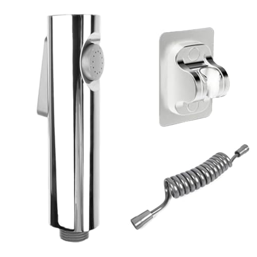 Adjustable Pressure Handheld Bidet Sprayer Set For Toilet ABS Diaper With Hose & Holder Simple Installation