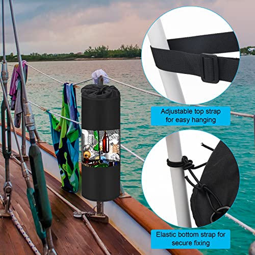 Boat Trash Can, AHIER Portable Mesh Boat Storage Bag, Outdoor Reusable Boat Garbage Ban for Your Boat, Kayak, or Camper