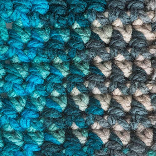Bernat Big Ball Chunky Ombre Yarn, 10.5 oz, Gauge 6 Super Bulky, 100% Acrylic, Deep Waters Ombre