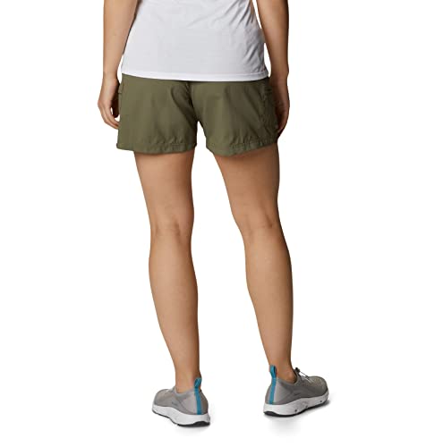 Columbia Women's Sandy River Cargo Short, Breathable, UPF 30 Sun Protection, Stone Green, Medium