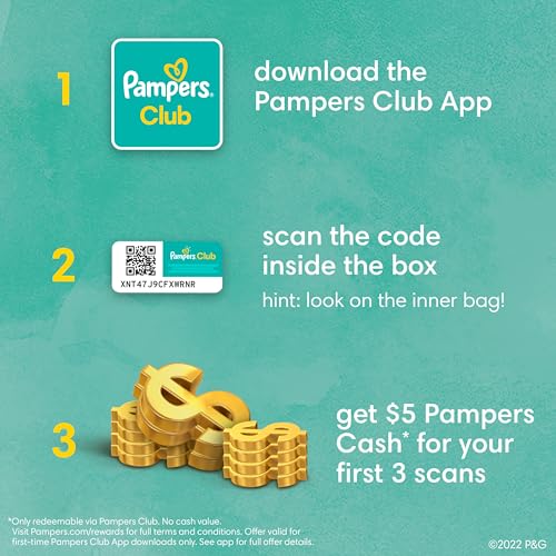 Pampers Baby Diapers - Pure Protection - Size 5, 88 Count, for up to 100% Leakproof, Premium Plant-based Skin Protection