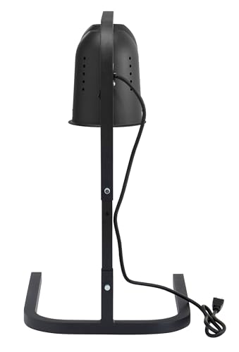 Kratos Bulb Warmer, Two Bulb Heat Lamp, Black, 120V, 500 Watts, Countertop Food Warmer for Restaurants (31M-004)