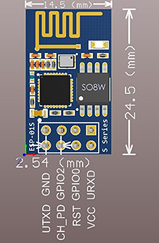 Wishiot ESP8266 ESP-01S 4MB Serial WiFi Wireless Transceiver Module + CH340G Programmer USB to ESP-01 Wireless Adapter Module 4.5-5.5V