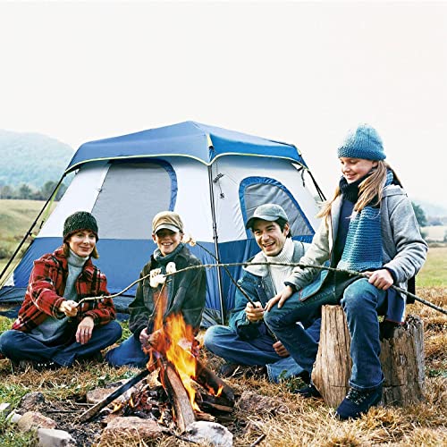 6 Person Tent, Tents for Camping,6 Person 60 Seconds Set Up Camping Tent, Waterproof Pop Up Tent with Top Rainfly, Instant Cabin Tent, Advanced Venting Design, Provide Gate Mat