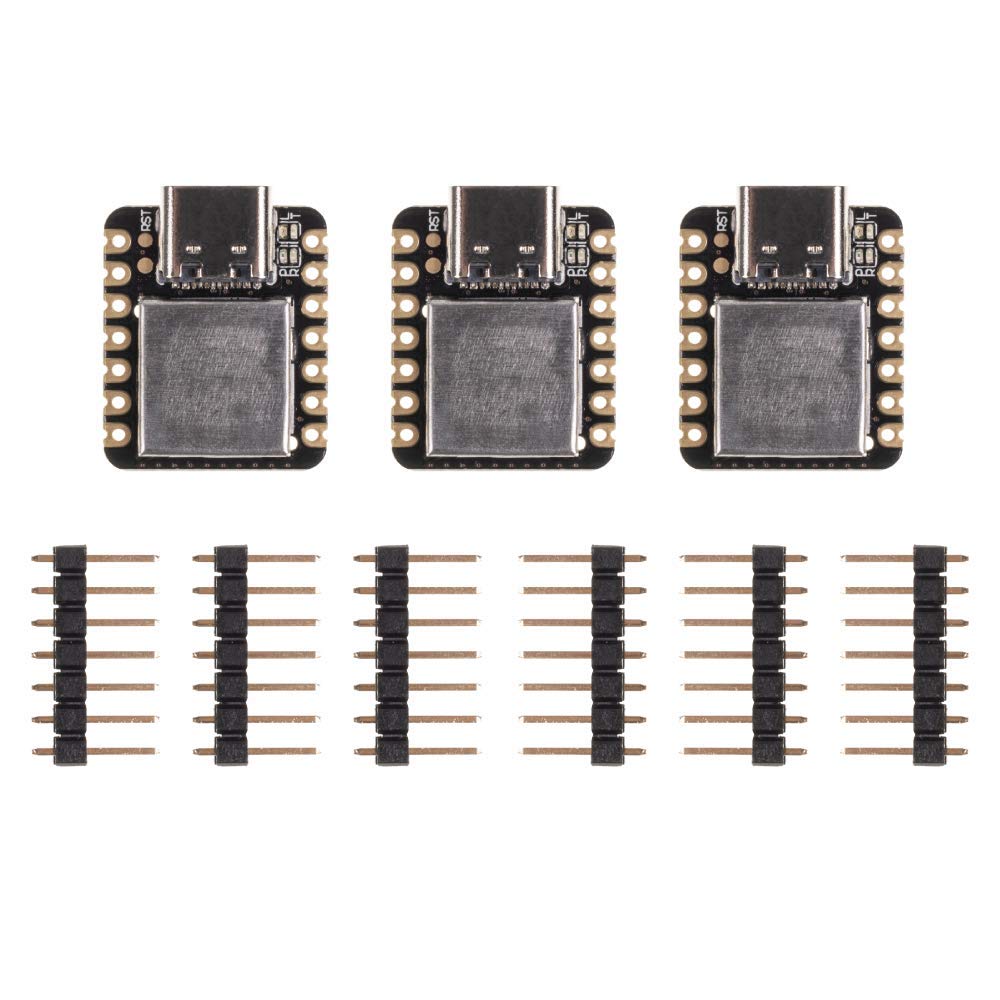 seeed studio Seeeduino XIAO Board Based on SAMD21Cortex M0+, 100% Compatible with Arduino IDE, Mounted breadboard Compatible USB Type-C (3pcs)